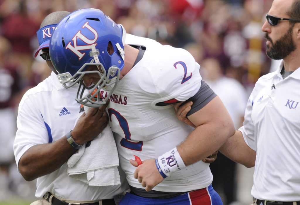 KU football notebook: Jordan Webb knocked around in Jayhawks’ loss ...
